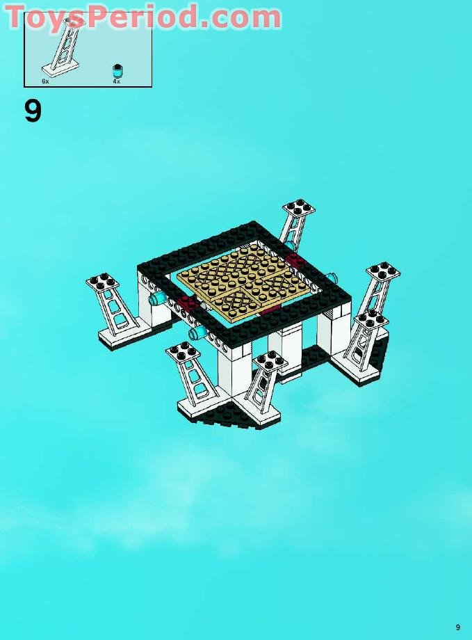 LEGO 8107 Fight for the Golden Tower Instructions and Parts List