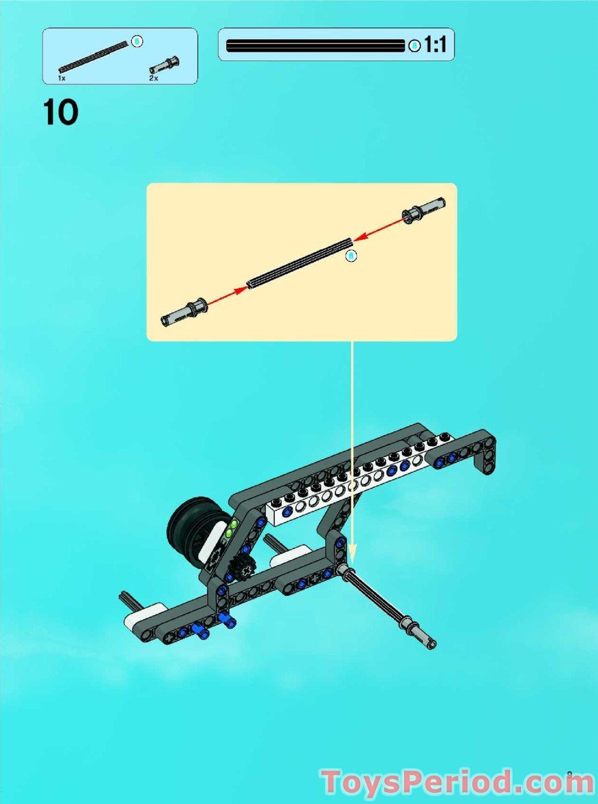 LEGO 8118 Hybrid Rescue Tank Instructions and Parts List