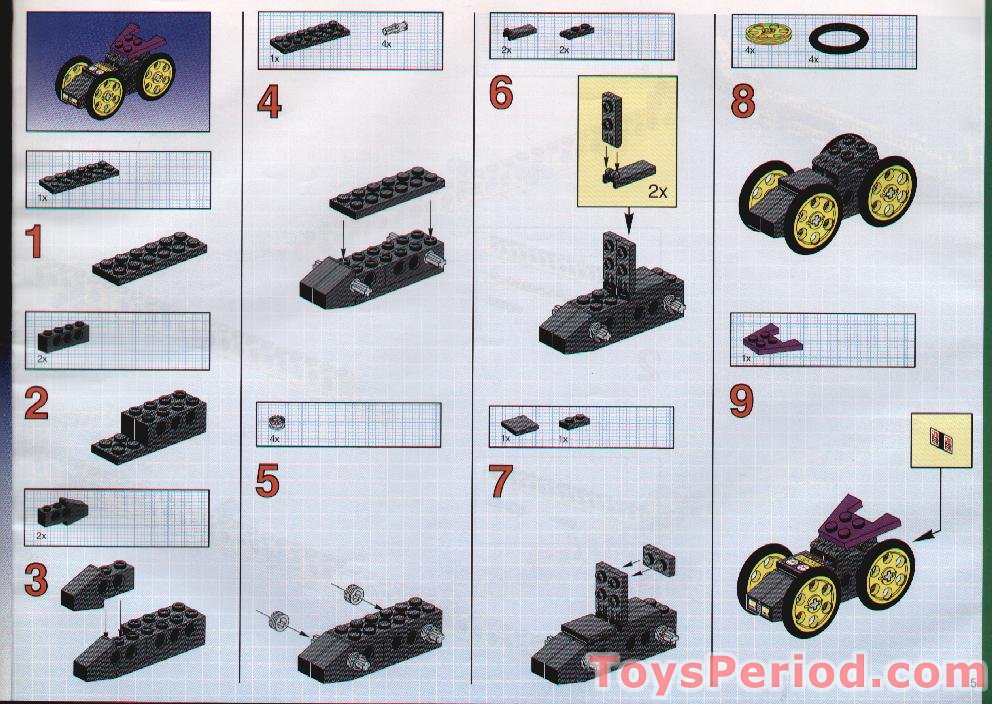 LEGO 8277 Giant Model Set Instructions and Parts List