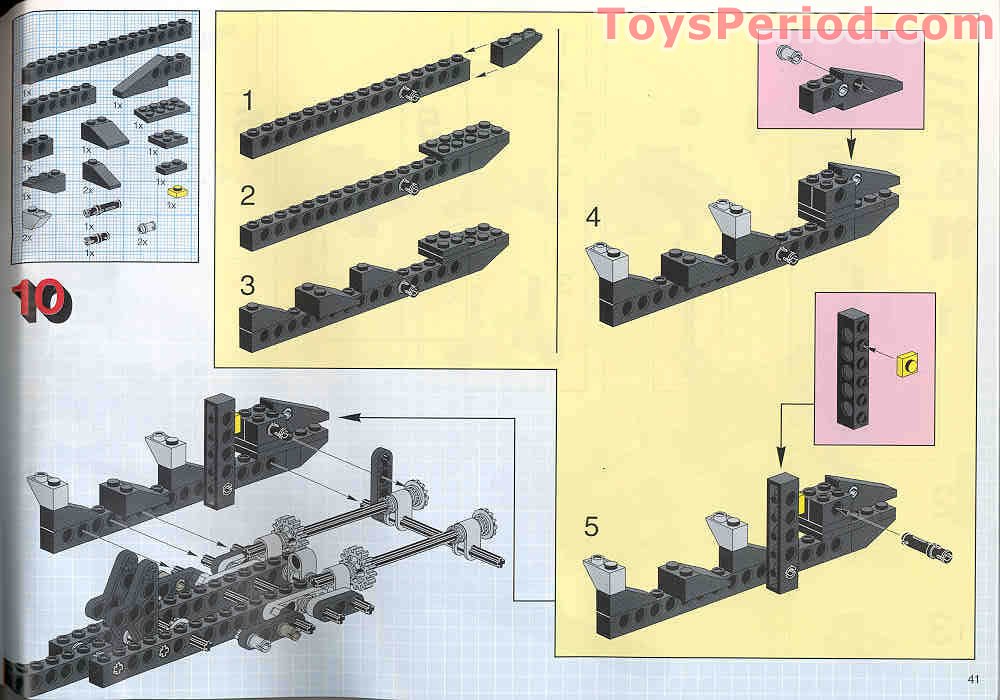 LEGO 8425 Black Hawk Instructions and Parts List