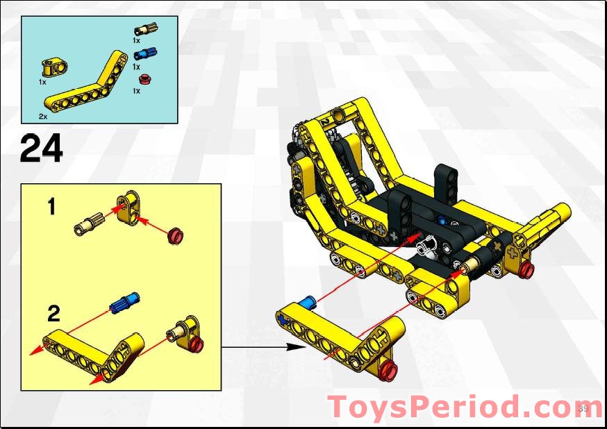LEGO 8451 Dumper Instructions and Parts List