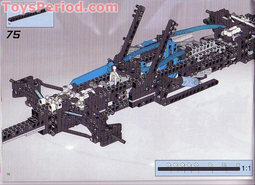 LEGO 8461 Williams F1 Team Racer Instructions and Parts List