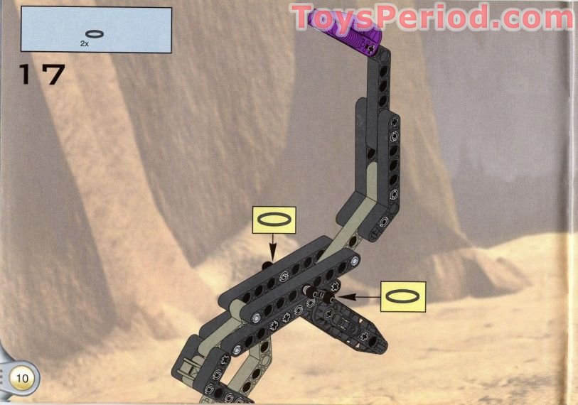 LEGO 8548 Nui-Jaga Instructions and Parts List