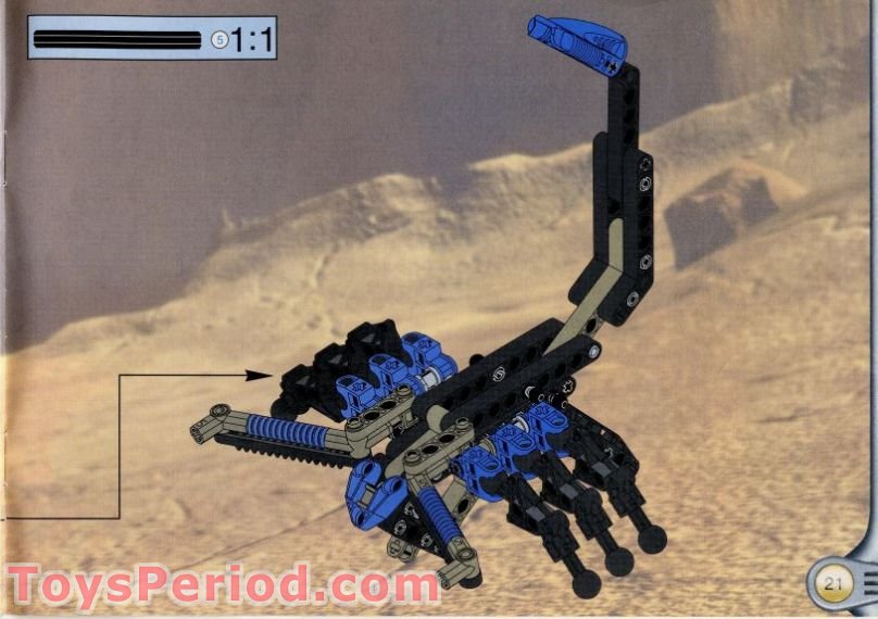 LEGO 8548 Nui-Jaga Instructions and Parts List