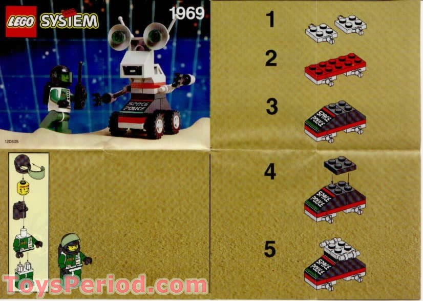 LEGO 1969-1 Mini Robot Instructions and Parts List