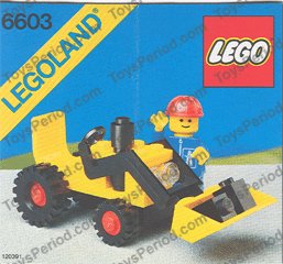 LEGO 6603 Shovel Truck Instructions and Parts List