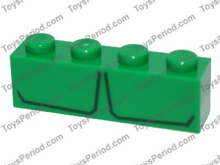 LEGO Sets with Part 3010pb204 Brick 1 x 4 with Two Black Stripes Pattern