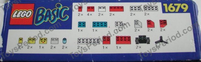 LEGO 1679 Basic Building Set Parts List