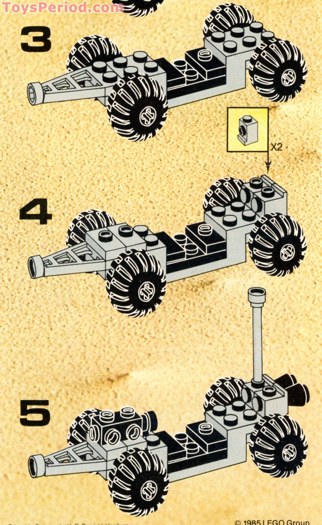 LEGO 6826 Crater Crawler Instructions and Parts List