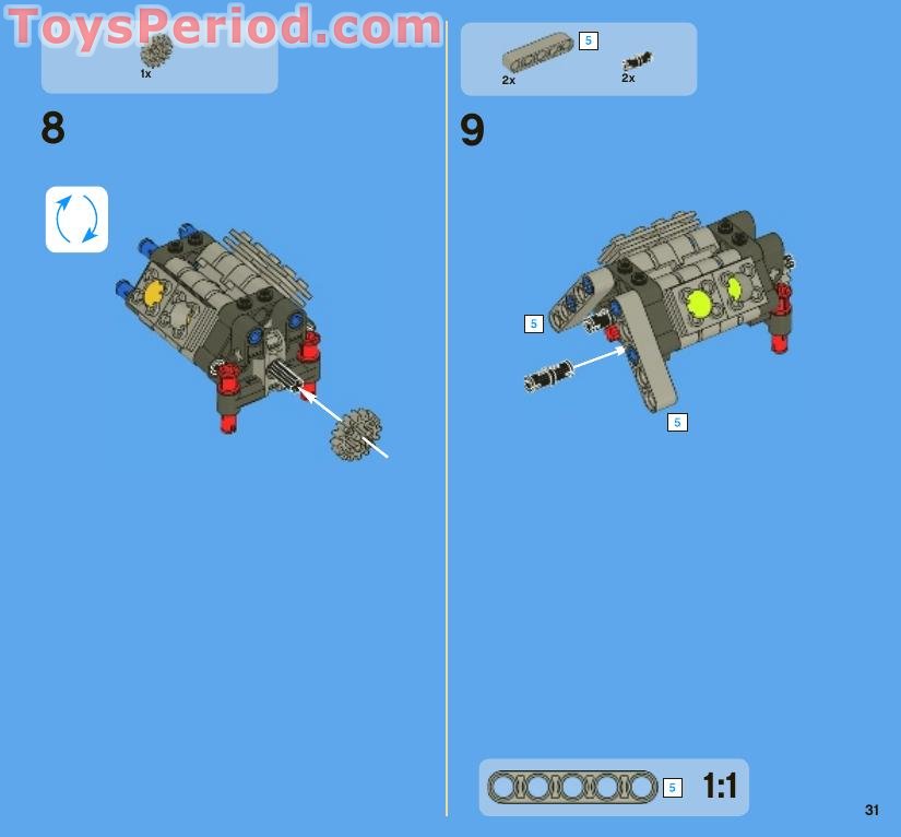 LEGO 8081 Extreme Cruiser Instructions and Parts List