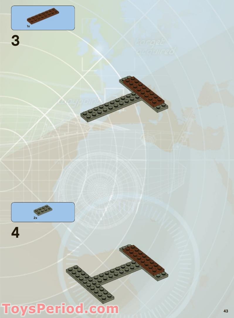 LEGO 8487 Flo's V8 Cafe Instructions and Parts List