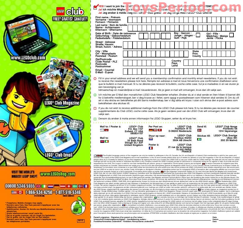 LEGO 9443 Rattlecopter Instructions and Parts List