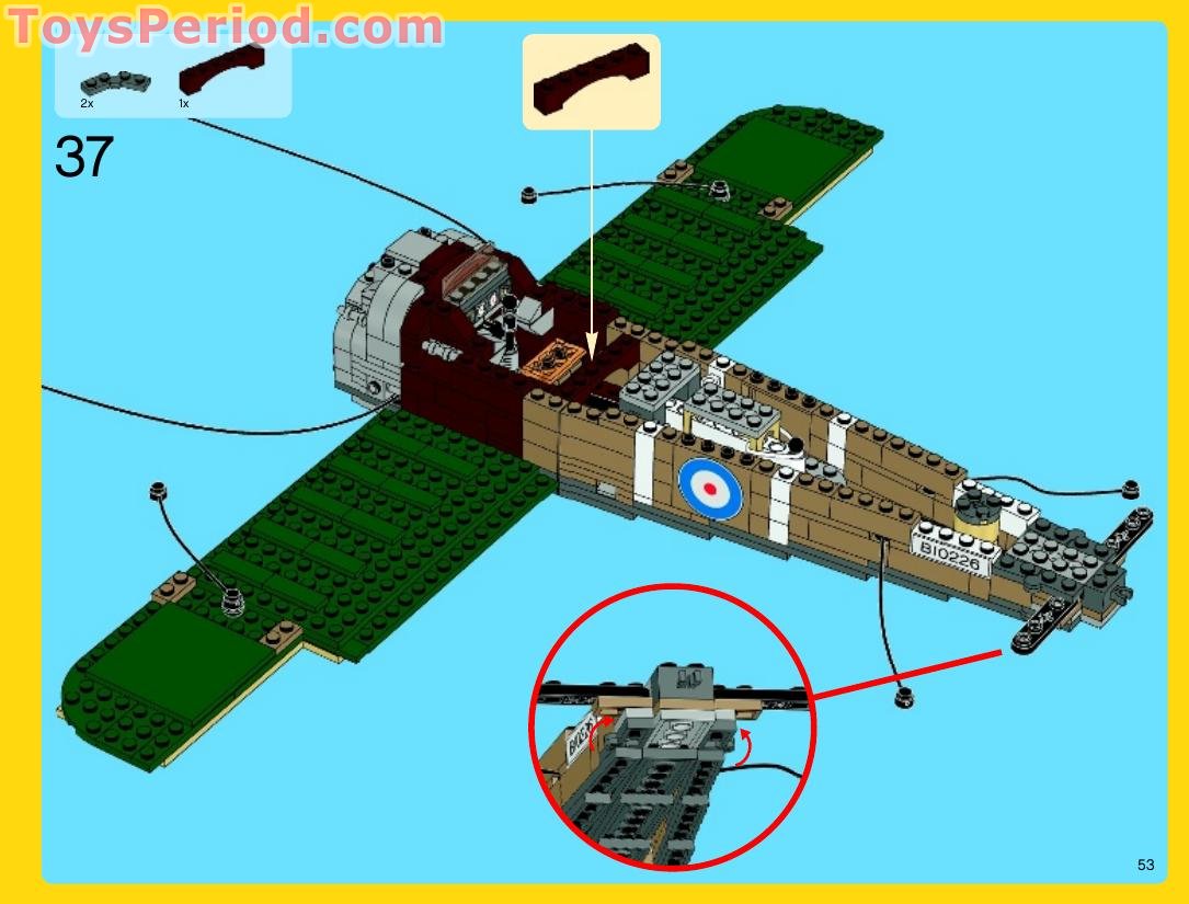 LEGO 10226 Sopwith Camel Instructions and Parts List