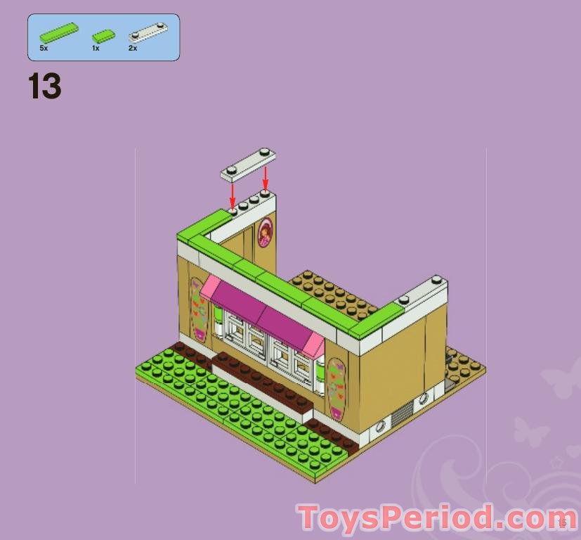 LEGO 3315 Olivia's House Instructions and Parts List