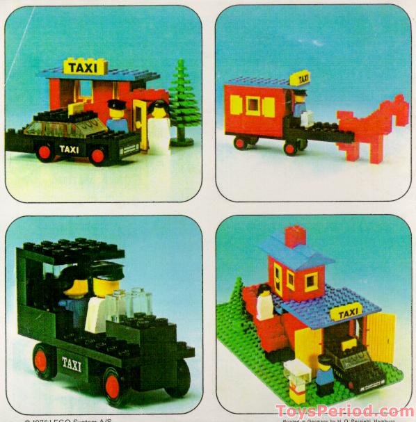 LEGO 368 Taxi Station Instructions and Parts List
