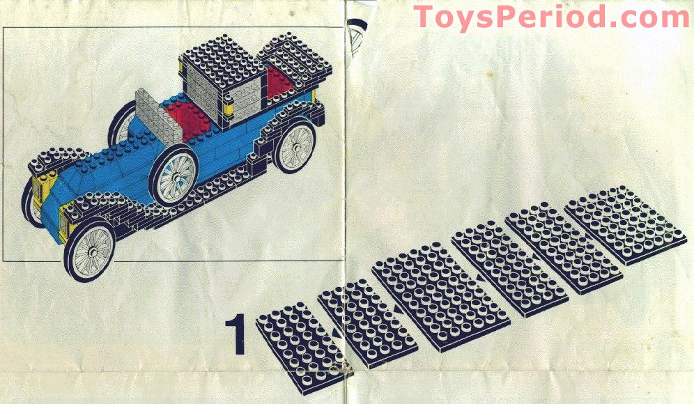 LEGO 391-1 1926 Renault Instructions and Parts List