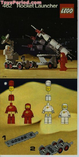 LEGO 462-1 Rocket Launcher Instructions and Parts List