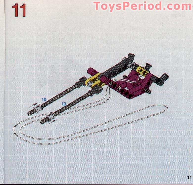 LEGO 2854 Bungee Chopper Instructions and Parts List