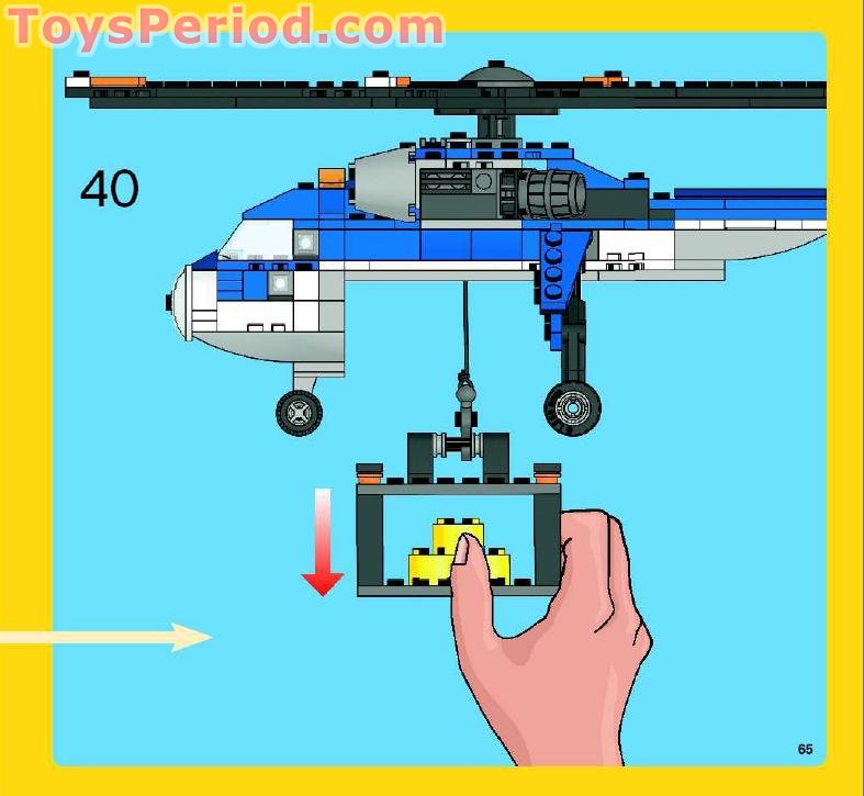 LEGO 4995 Cargo Copter Instructions and Parts List