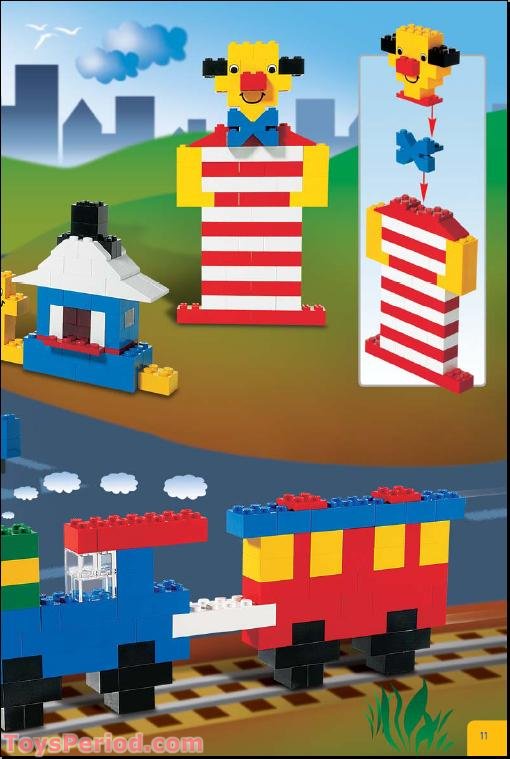 LEGO 4105-3 487 Piece Red Bucket Instructions and Parts List