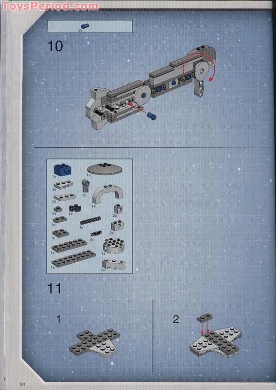 LEGO 4483-2 AT-AT, Blue Box Instructions and Parts List