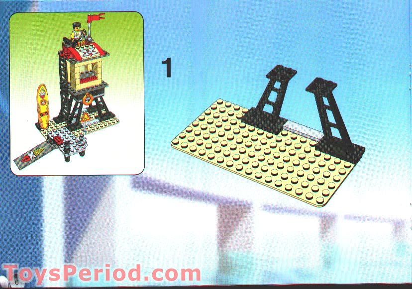 LEGO 6736 Beach Lookout Instructions and Parts List