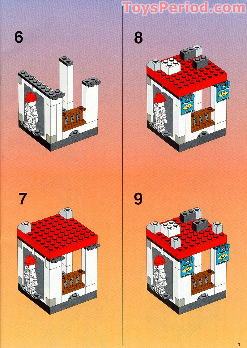 LEGO 6093 Flying Ninja Fortress Instructions and Parts List