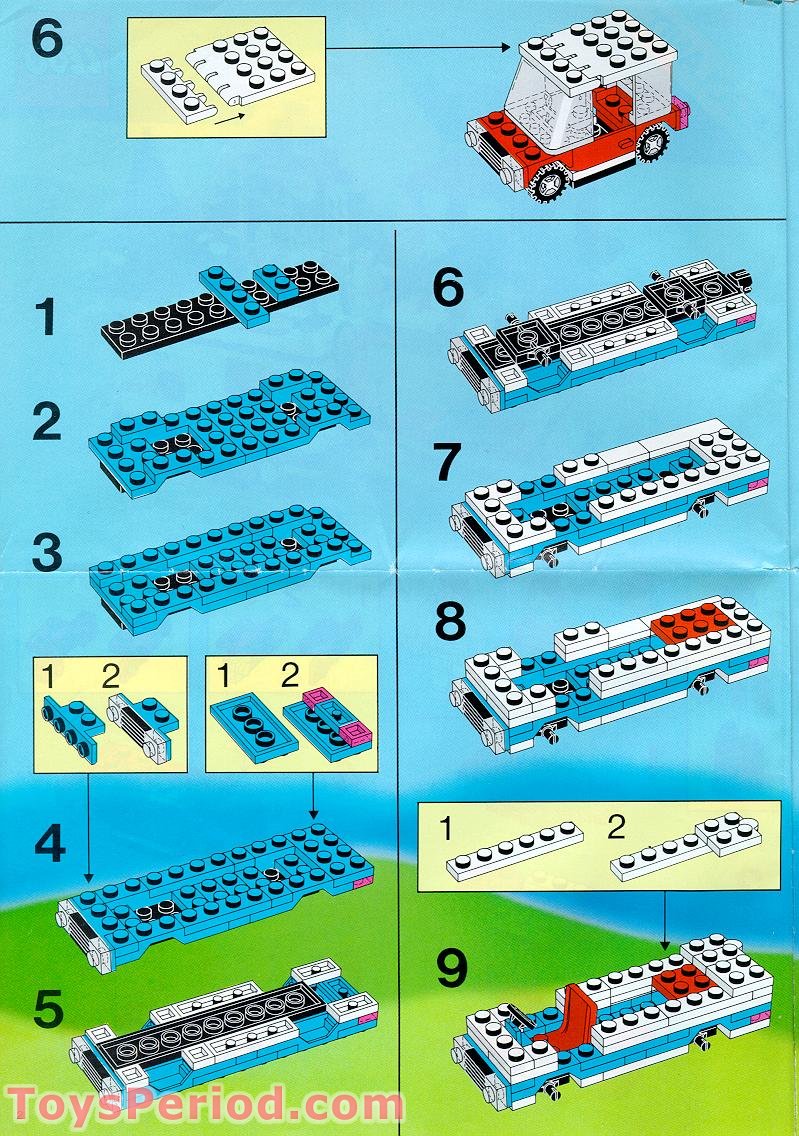 LEGO 6388 Holiday Home with Caravan Instructions and Parts List