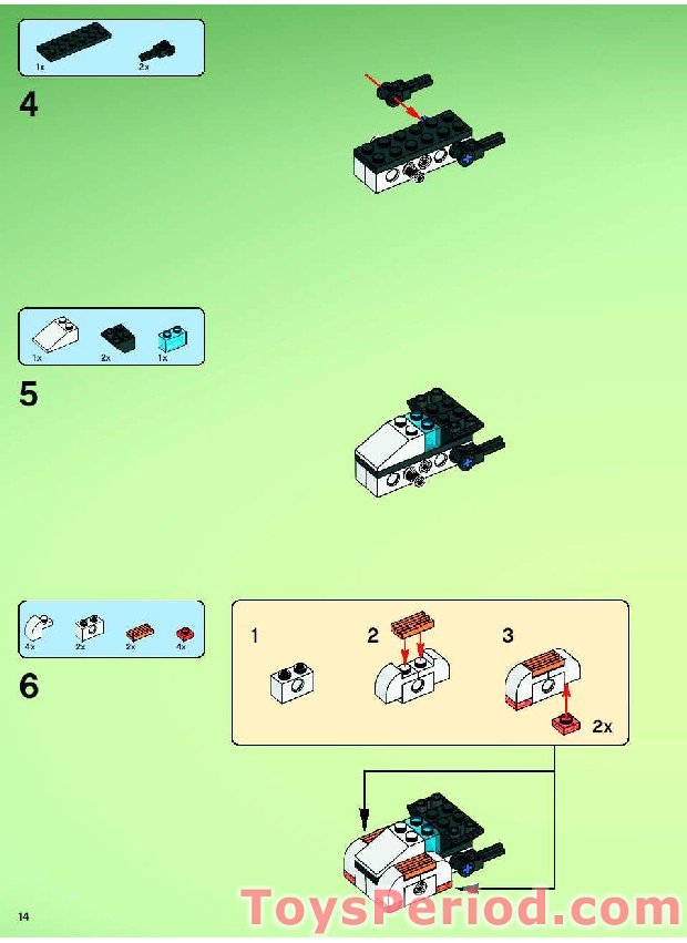 LEGO 7649 MT-201 Ultra-Drill Walker Instructions and Parts List