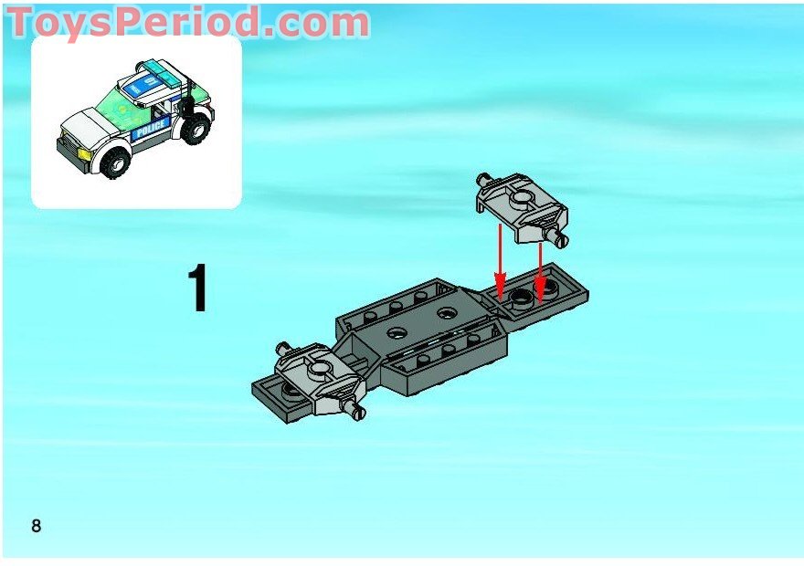 LEGO 7744 Police Headquarters Instructions and Parts List