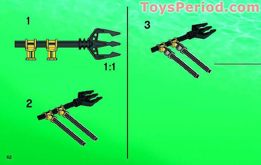 LEGO 7773 Tiger Shark Attack Instructions and Parts List