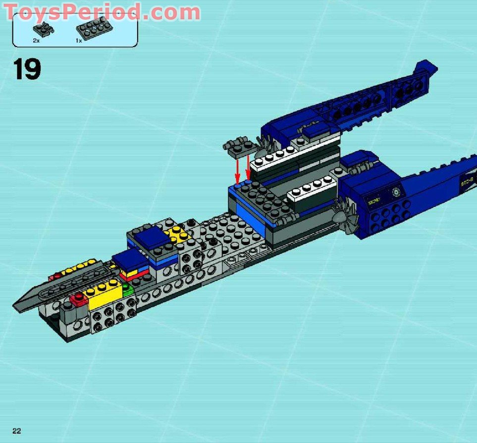 LEGO 8636 Mission 7: Deep Sea Quest Instructions and Parts List