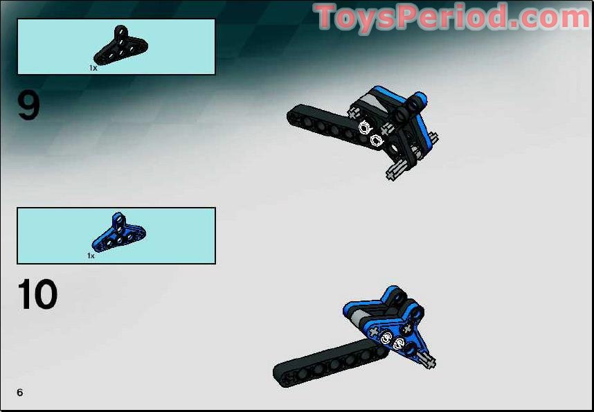 LEGO 8646 Speed Slammer Bike Instructions and Parts List