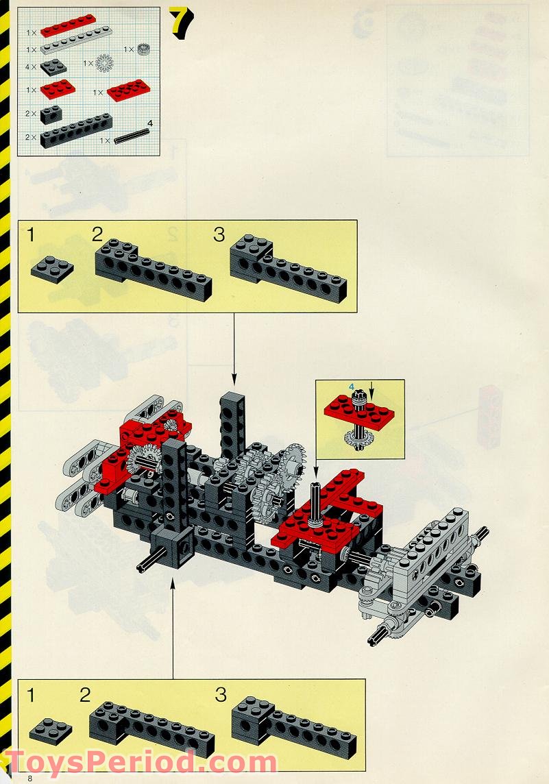 LEGO 8854 Power Crane Instructions and Parts List