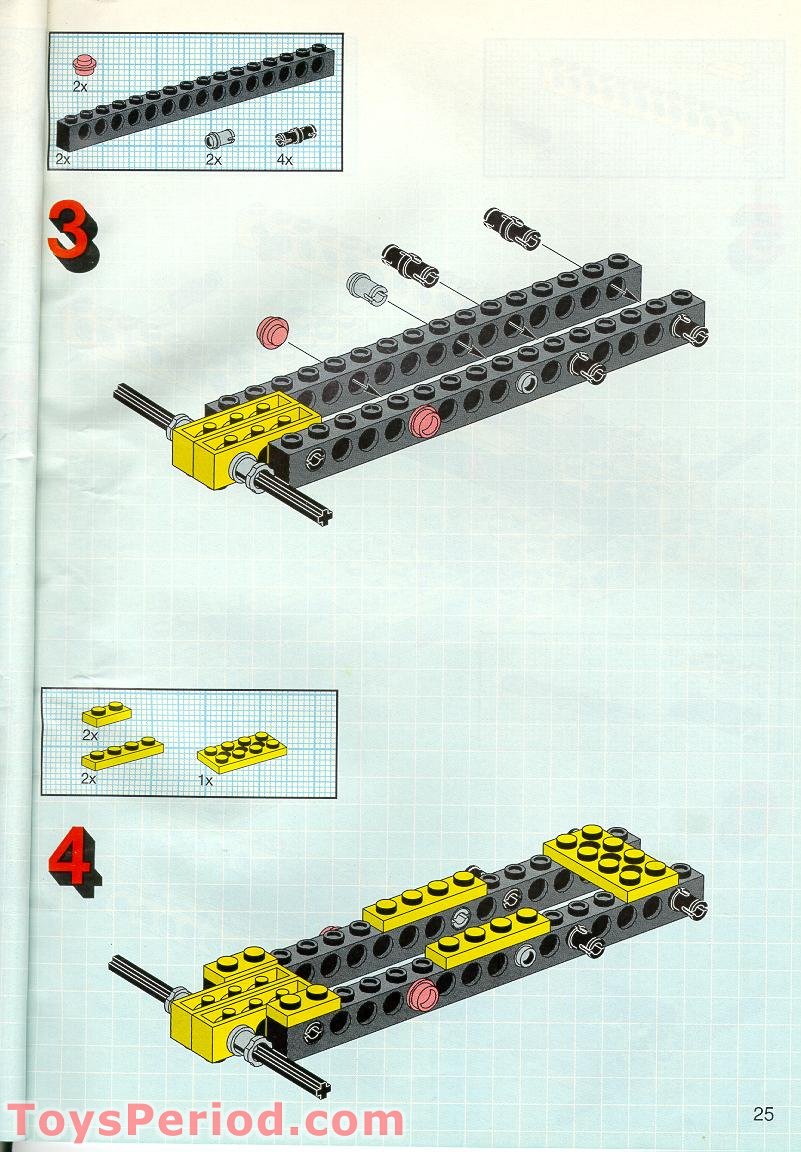 LEGO 8235 Front End Loader Instructions and Parts List
