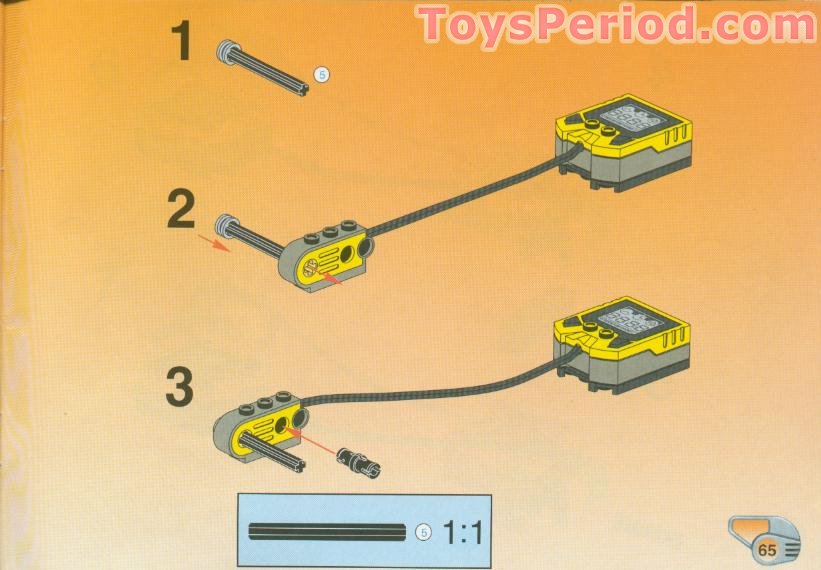 LEGO 8240 Slammer Stunt Bike Instructions and Parts List