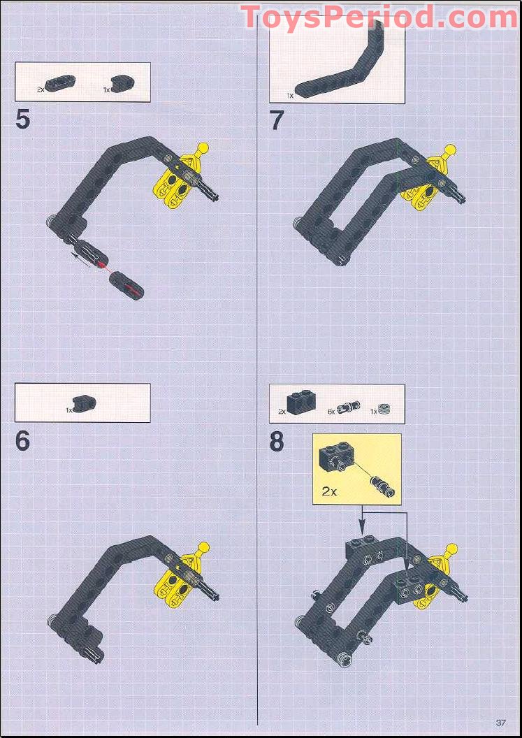LEGO 8257 Cyber Strikers Instructions and Parts List