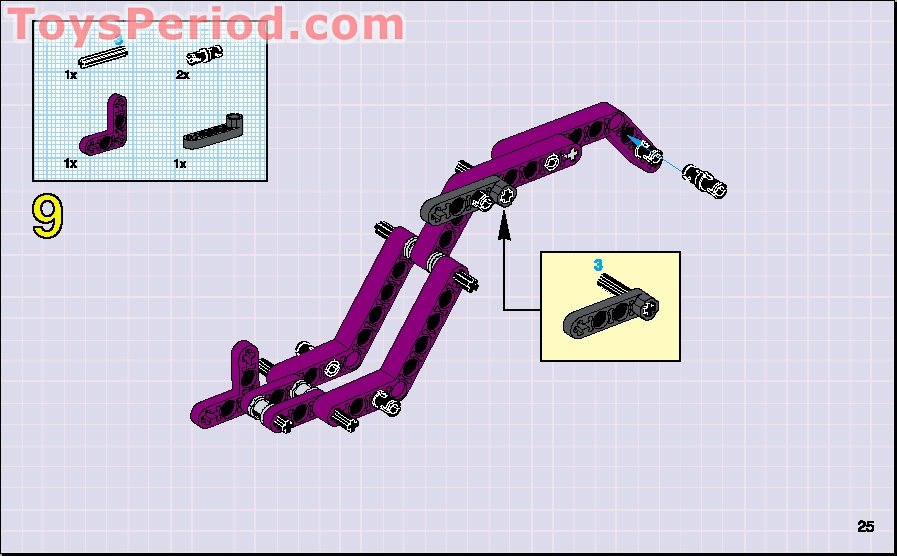 LEGO 8268 Scorpion Attack Instructions and Parts List
