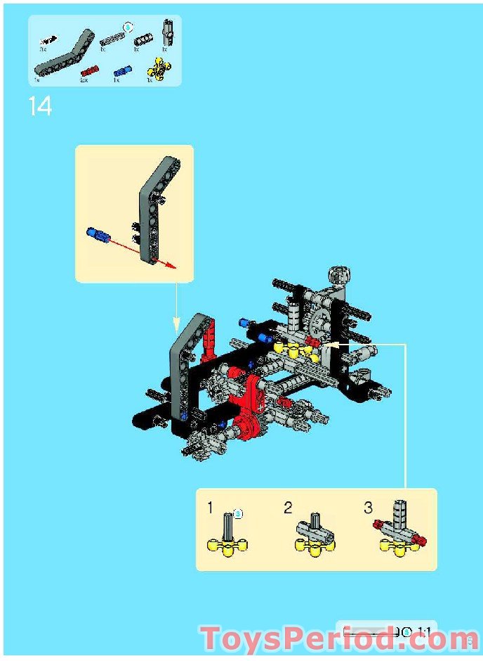 LEGO 8284-1 Dune Buggy or Tractor Instructions and Parts List