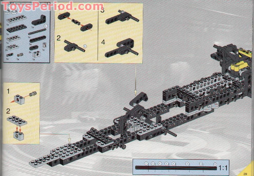 LEGO 8458 Silver Champion Racer Instructions and Parts List