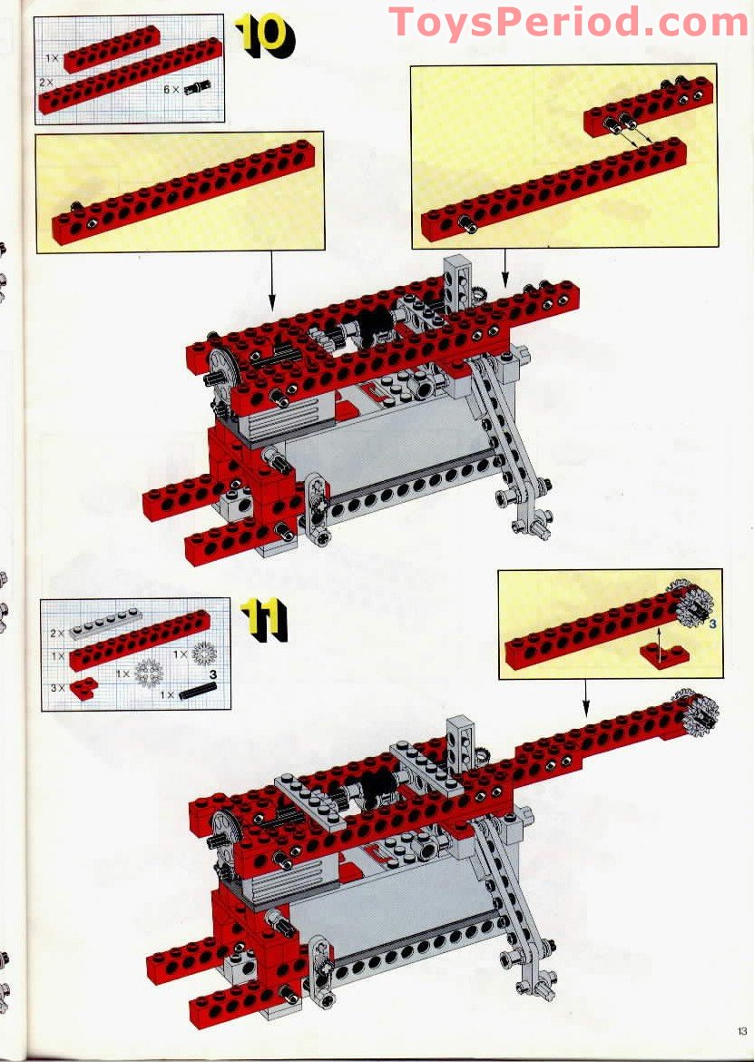 LEGO 8064 Motorized Universal Building Set, 9v Instructions and Parts List