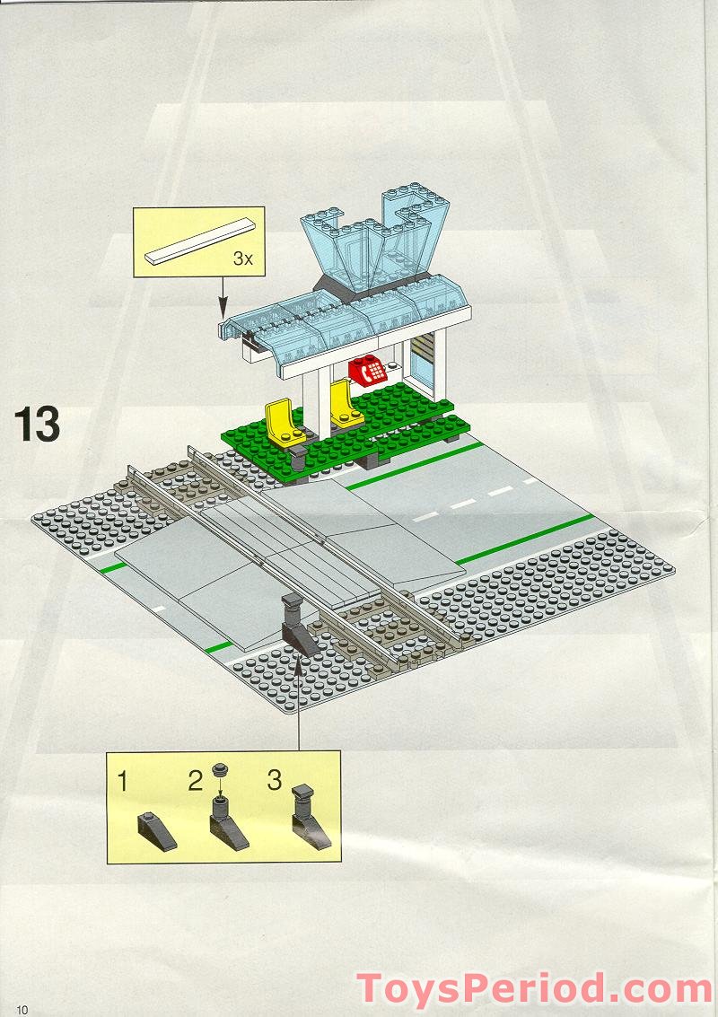 LEGO 4532 Manual Level Crossing Instructions and Parts List
