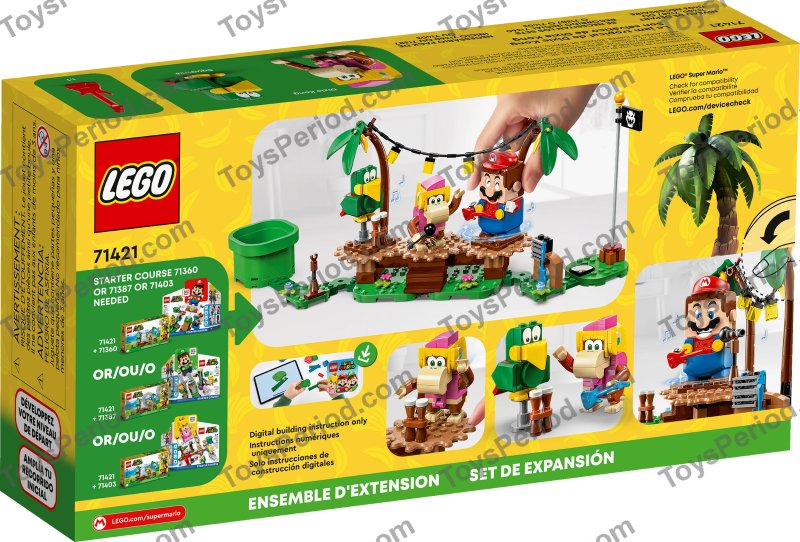 LEGO 71421 Dixie Kong's Jungle Jam - Expansion Set Parts List
