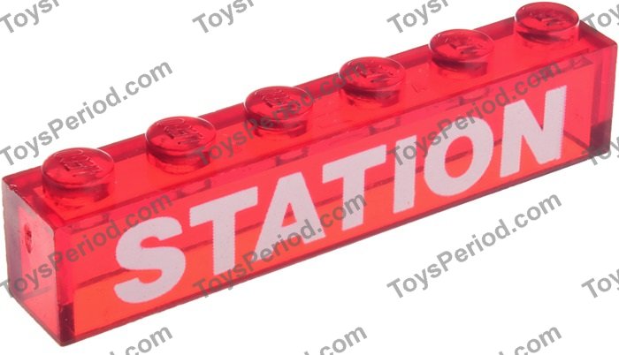 LEGO Sets with Part 3067pb08 Brick 1 x 6 without Bottom Tubes with ...