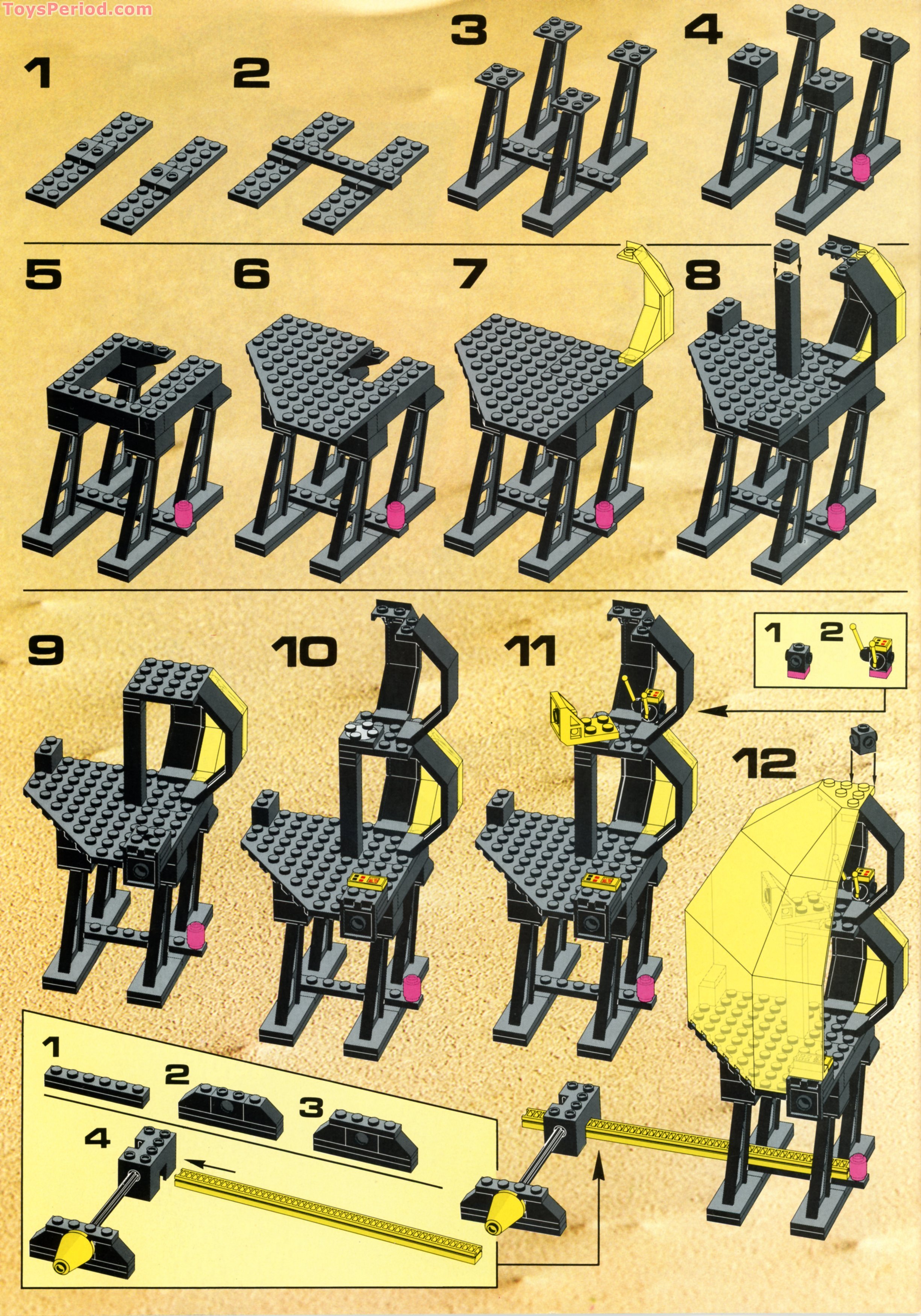 LEGO 6987 Message-Intercept Base Instructions and Parts List
