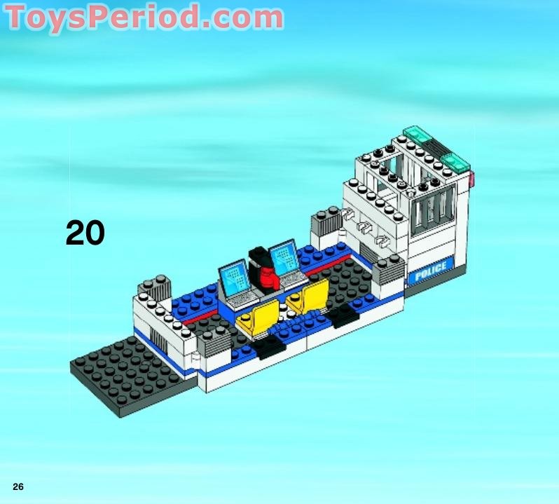 LEGO 7288 Mobile Police Unit Instructions and Parts List