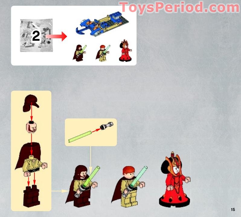 LEGO 9499 Gungan Sub Instructions and Parts List