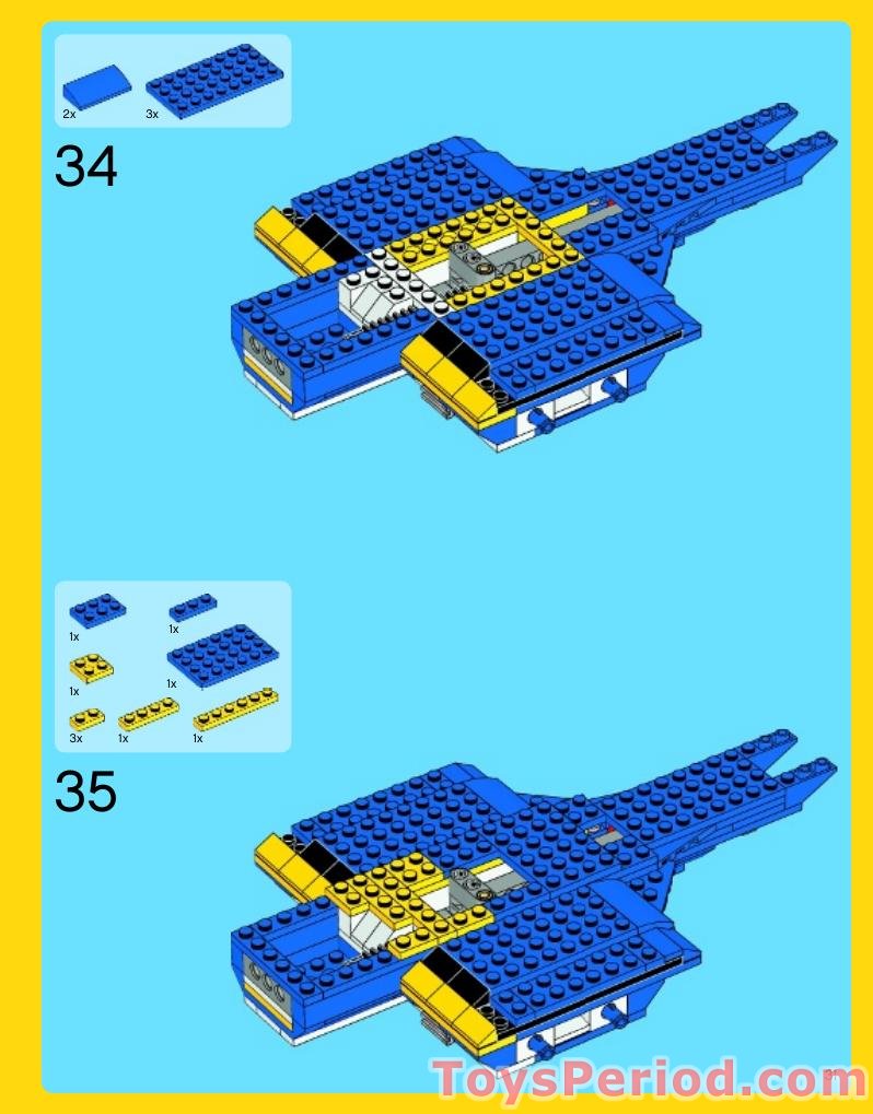 LEGO 31011 Aviation Adventures Instructions and Parts List