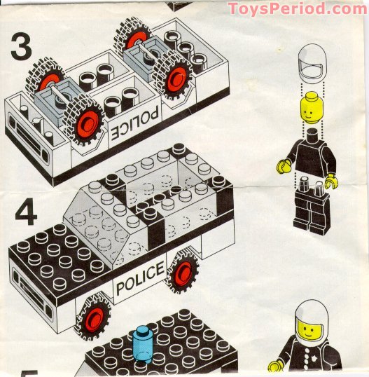 LEGO 540-2 Police Units Instructions and Parts List