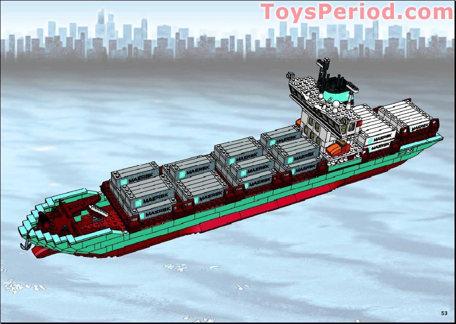 LEGO 10152-1 Maersk Sealand Container Ship 2004 Edition Instructions ...
